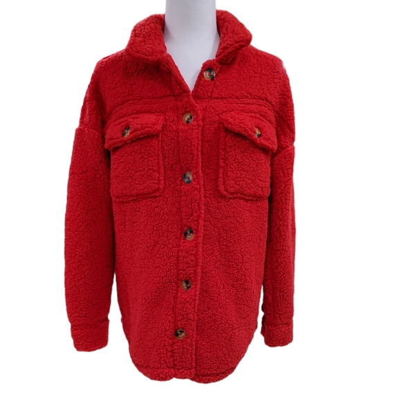 No Boundaries | Jackets & Coats | No Boundaries Sherpa Shacket Jrs Size ...